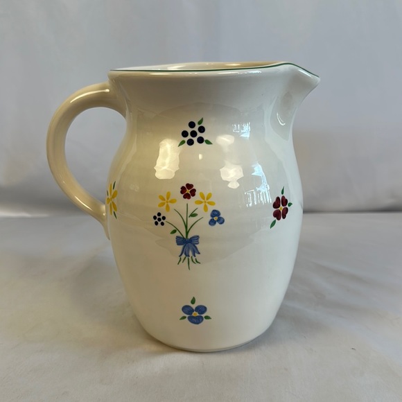 Pfaltzgraff | Dining | Pfaltzgraff Spectrum Hand Painted Flowers Water Pitcher | Poshmark
